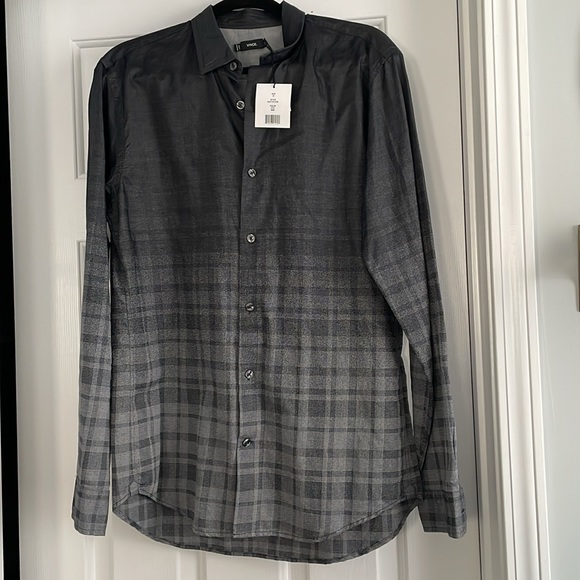 Vince | Shirts | Nwt Mens Vince Grey Button Down | Poshmark